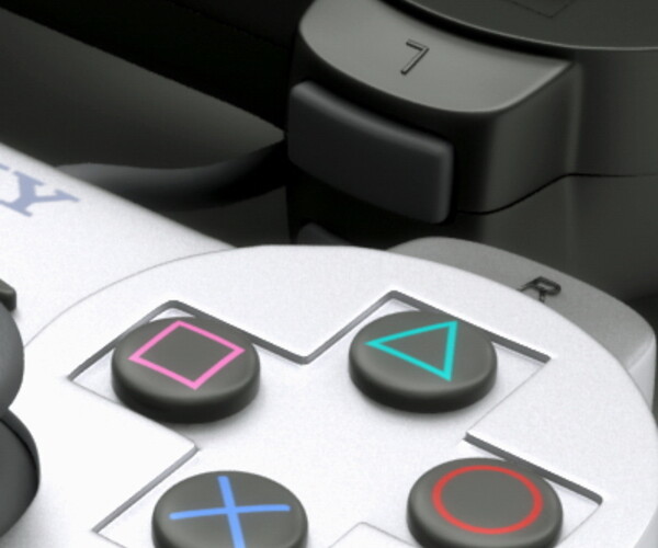 ArtStation - PS2 Controller Dualshock 2 | Resources