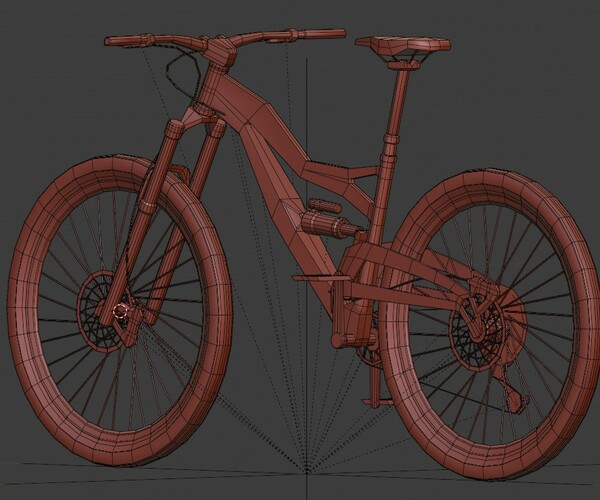 ArtStation - Full suspension mountain bike - low poly | Game Assets