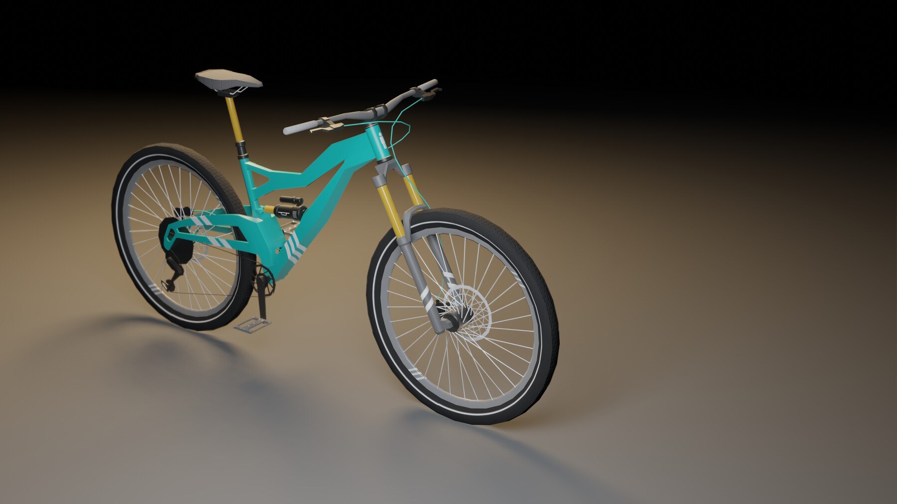 ArtStation - Full suspension mountain bike - low poly | Game Assets