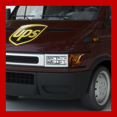 ArtStation - Delivery Van UPS | Resources