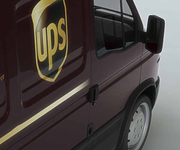 ArtStation - Delivery Van UPS | Resources