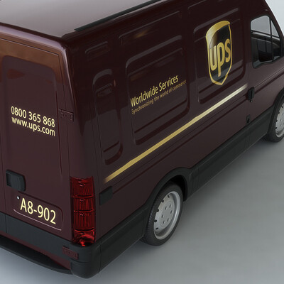 ArtStation - Delivery Van UPS | Resources