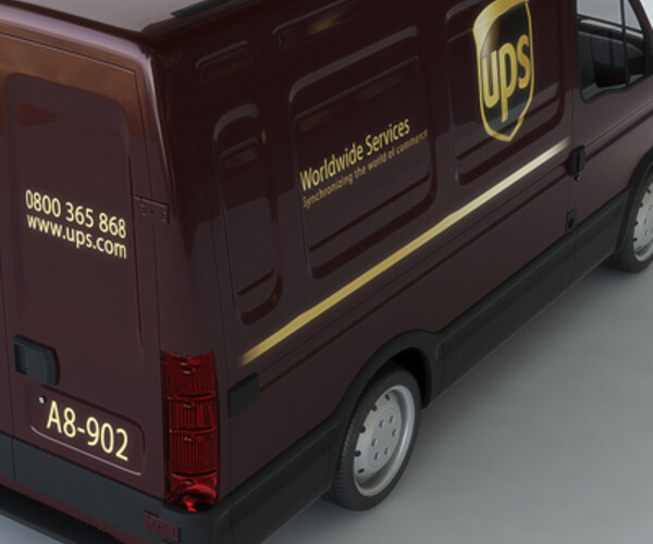 ArtStation - Delivery Van UPS | Resources