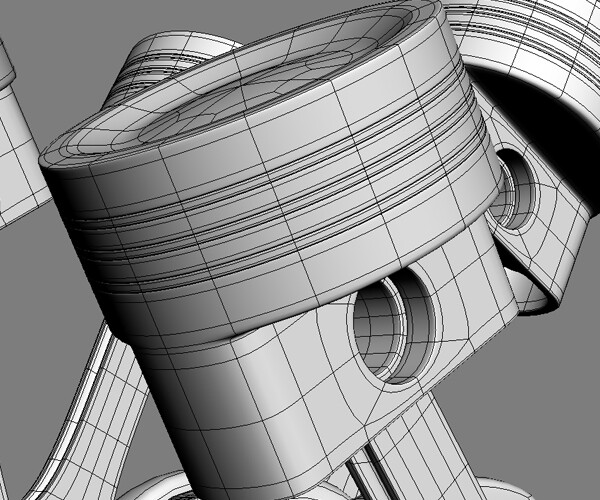 ArtStation - Animated V6 Engine Cylinders | Resources