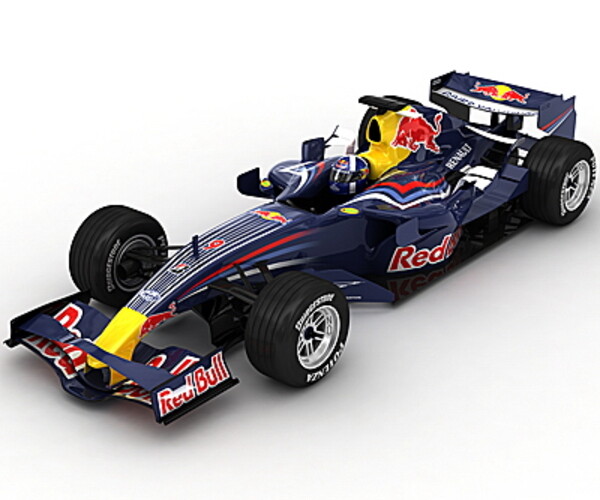ArtStation - F1 2008 Red Bull RB4 | Game Assets
