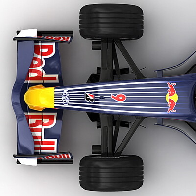 ArtStation - F1 2008 Red Bull RB4 | Game Assets