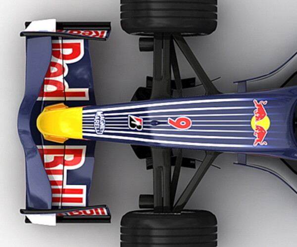 ArtStation - F1 2008 Red Bull RB4 | Game Assets
