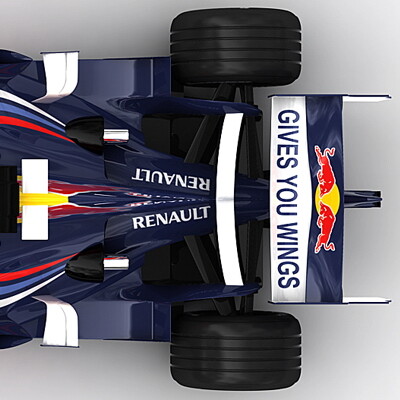 ArtStation - F1 2008 Red Bull RB4 | Game Assets