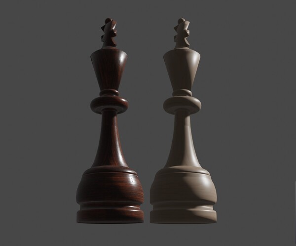 ArtStation - Wooden King Chess Piece | Resources