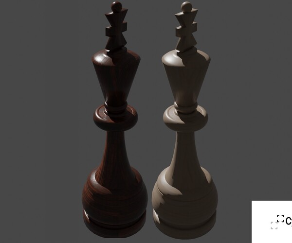 ArtStation - Wooden King Chess Piece | Resources