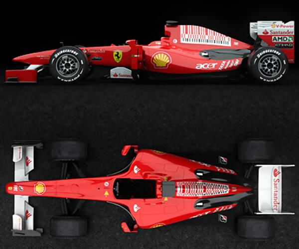 ArtStation - F1 2010 Ferrari F10 | Resources