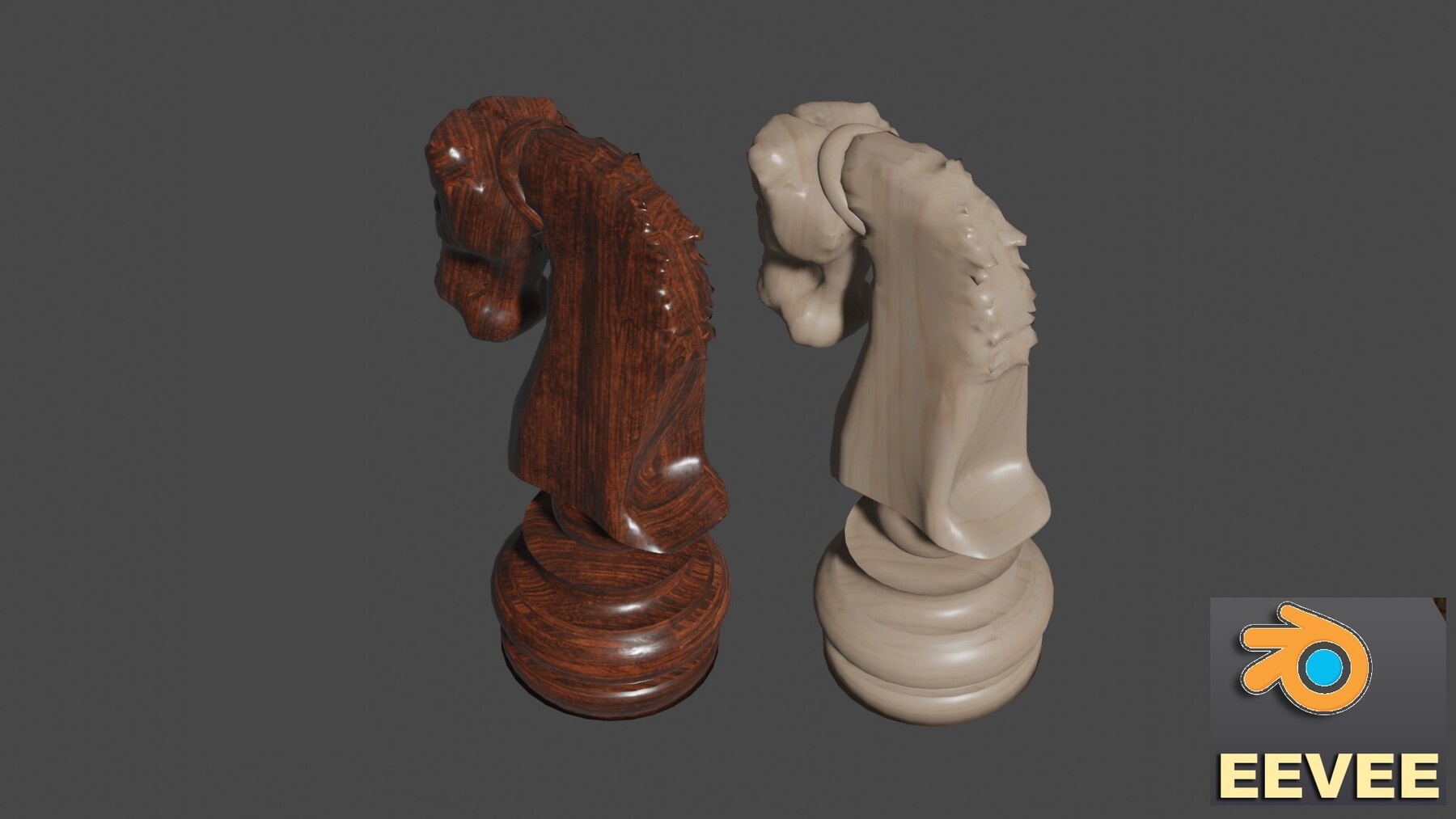 ArtStation - Wooden Knight Chess Piece | Resources