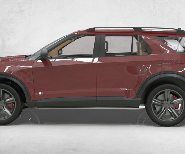 ArtStation - Ford Explorer 2020 lowpoly concept | Game Assets