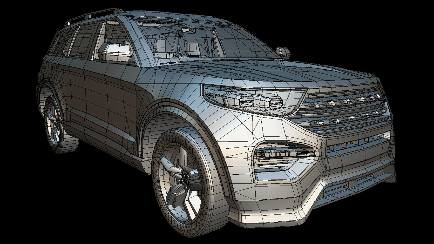 ArtStation - Ford Explorer 2020 lowpoly concept | Game Assets