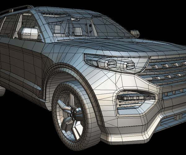 ArtStation - Ford Explorer 2020 lowpoly concept | Game Assets