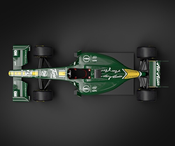 ArtStation - F1 2012 Caterham CT01 | Game Assets