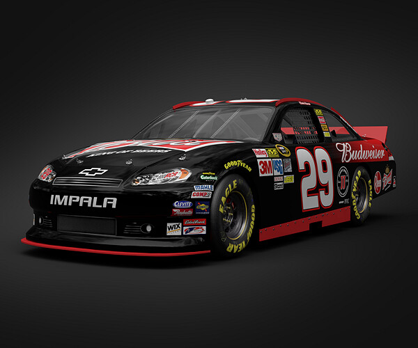 ArtStation - Nascar 2012 Car - Kevin Harvick Chevrolet Impala #29 ...