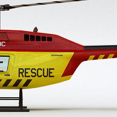 ArtStation - Helicopter Rescue Bell 206L with Interior | Resources