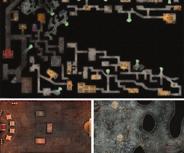 ArtStation - Caves of Chaos Realistic VTT Maps | Artworks