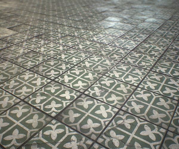 ArtStation - Ceramic Floor Tile - Substance Designer Material | Game Assets