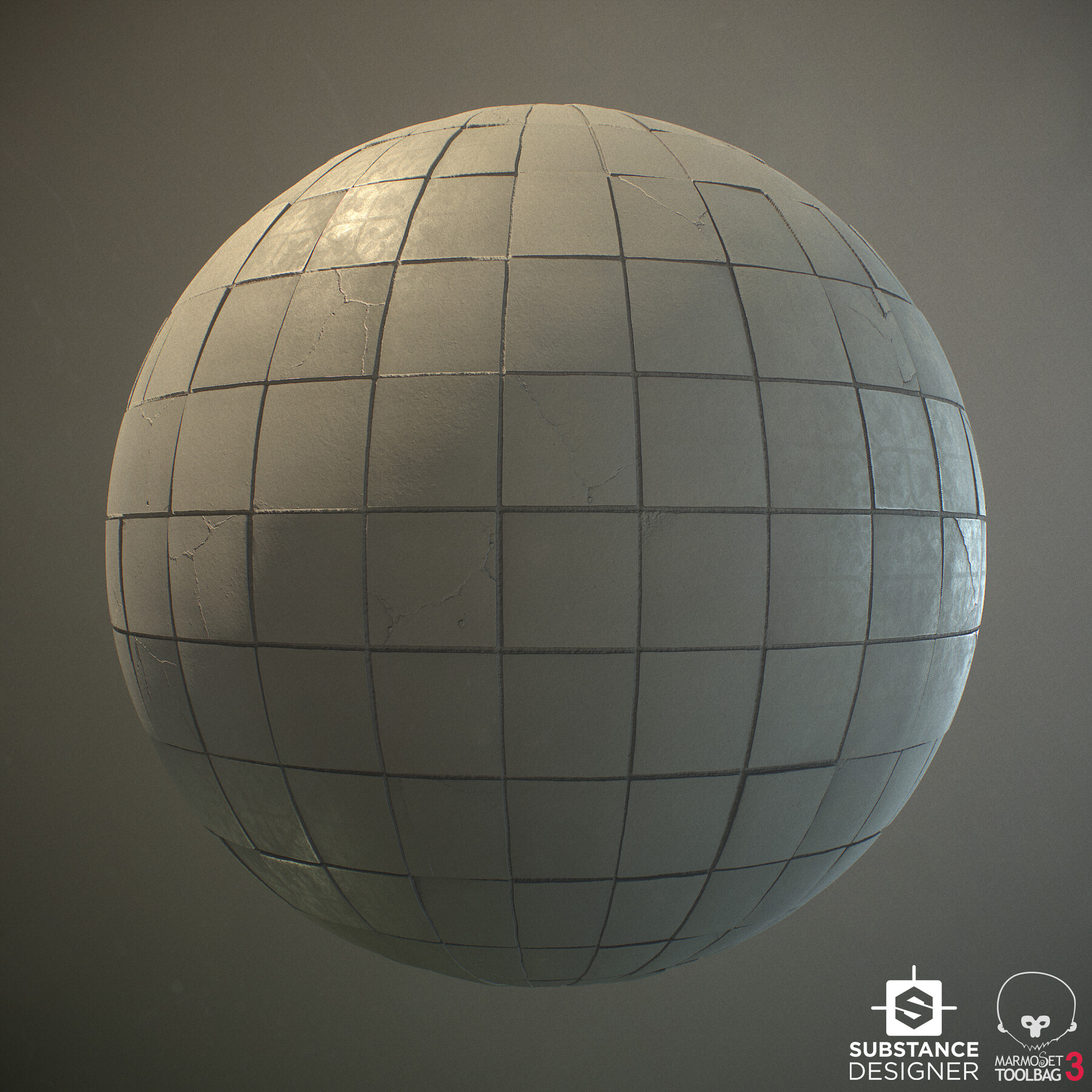 ArtStation - Ceramic Floor Tile - Substance Designer Material | Game Assets