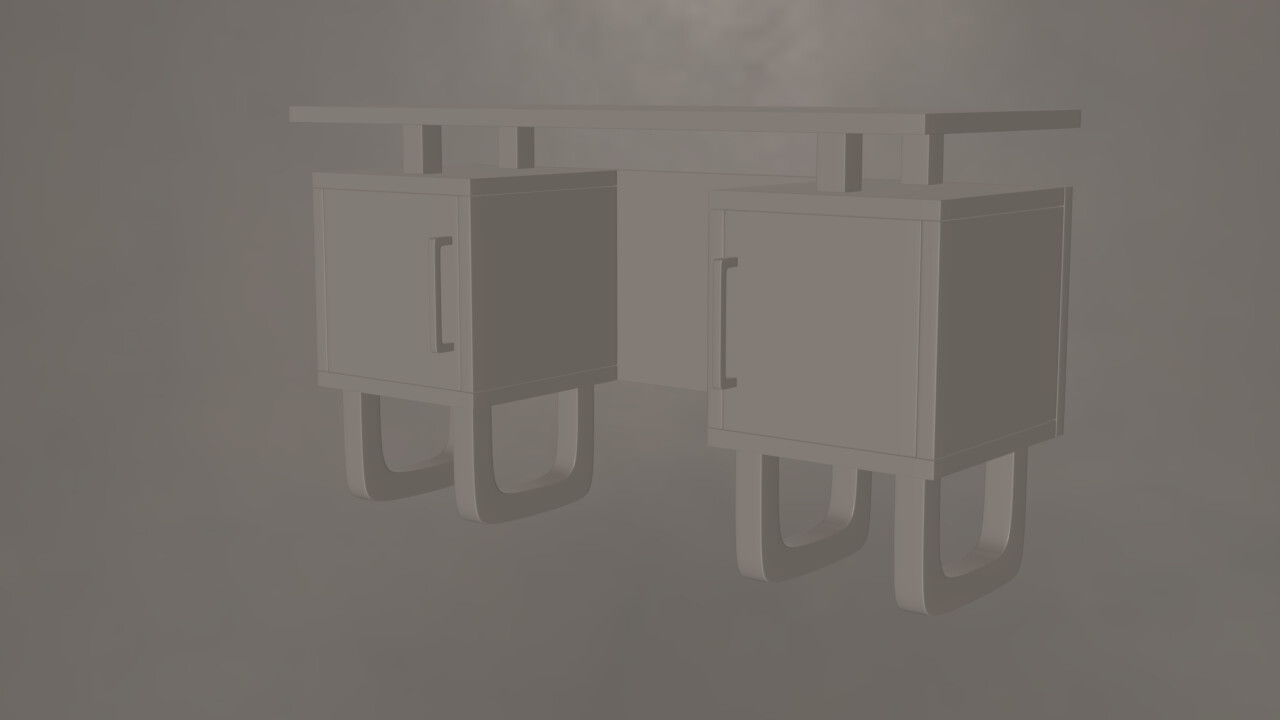 ArtStation - Office Desk- Low Poly | Game Assets