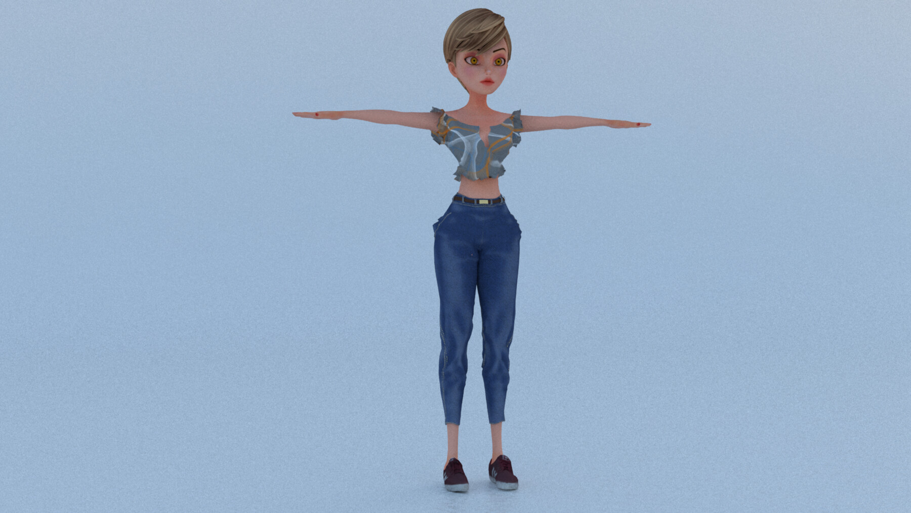 ArtStation - Cartoon Female #1 | Game Assets