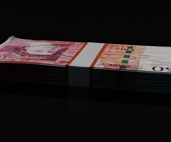 ArtStation - Money Stack - 50 Pound - Coins -High Quality | Game Assets