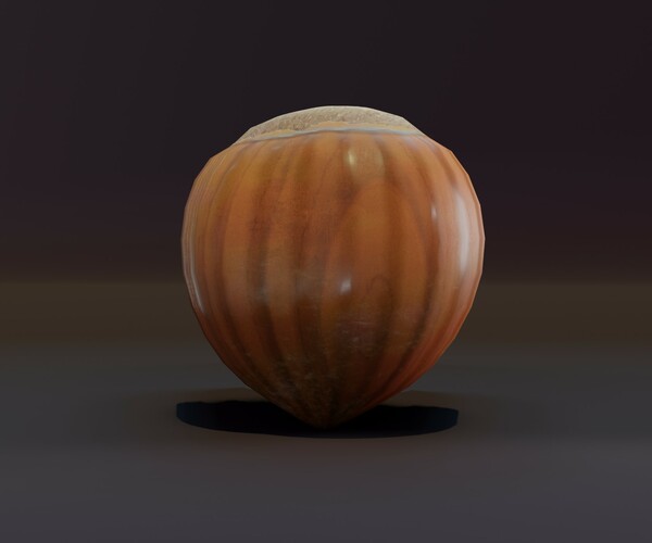 ArtStation - Cartoon Hazelnut 3D Model | Game Assets