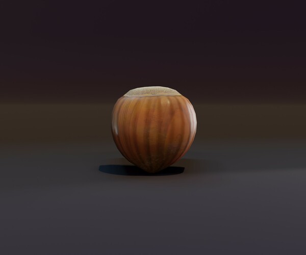 ArtStation - Cartoon Hazelnut 3D Model | Game Assets