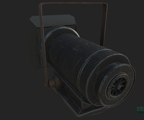 ArtStation - 3D Spotlight Asset 4K Texures | Game Assets