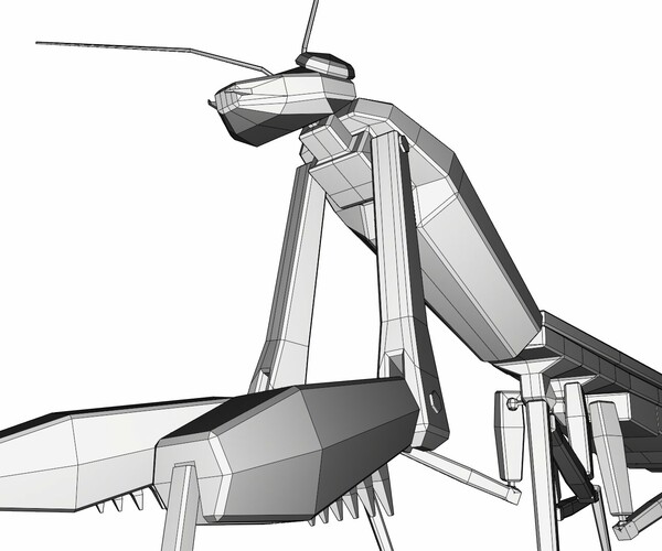 ArtStation - 3D Mecha Mantis | Resources
