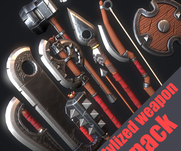 ArtStation - Stylized Weapon Pack | Game Assets