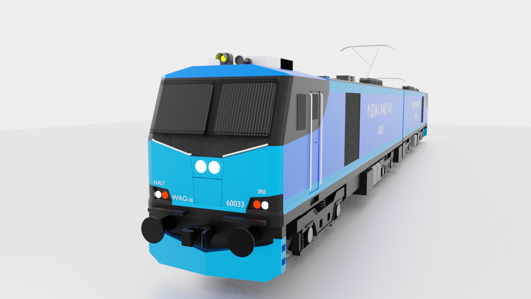 ArtStation - Indian Railway WAG 12 3d model | Resources
