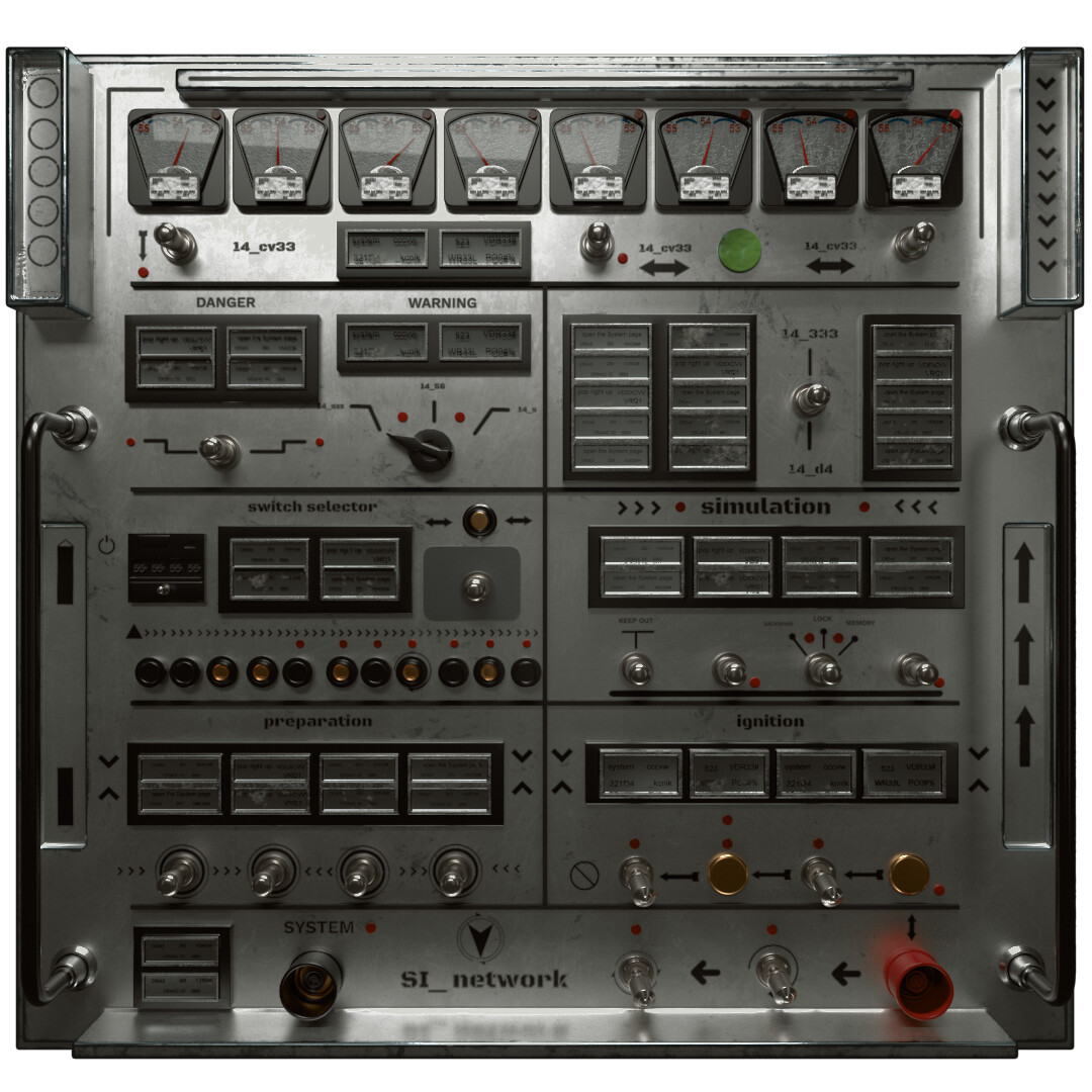 ArtStation - Control panel pack 1 - control panel 3D MODEL | Resources