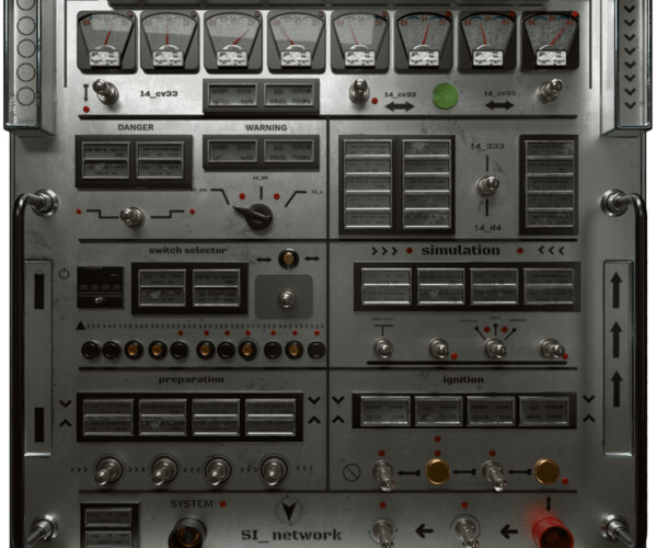 ArtStation - Control panel pack 1 - control panel 3D MODEL | Resources