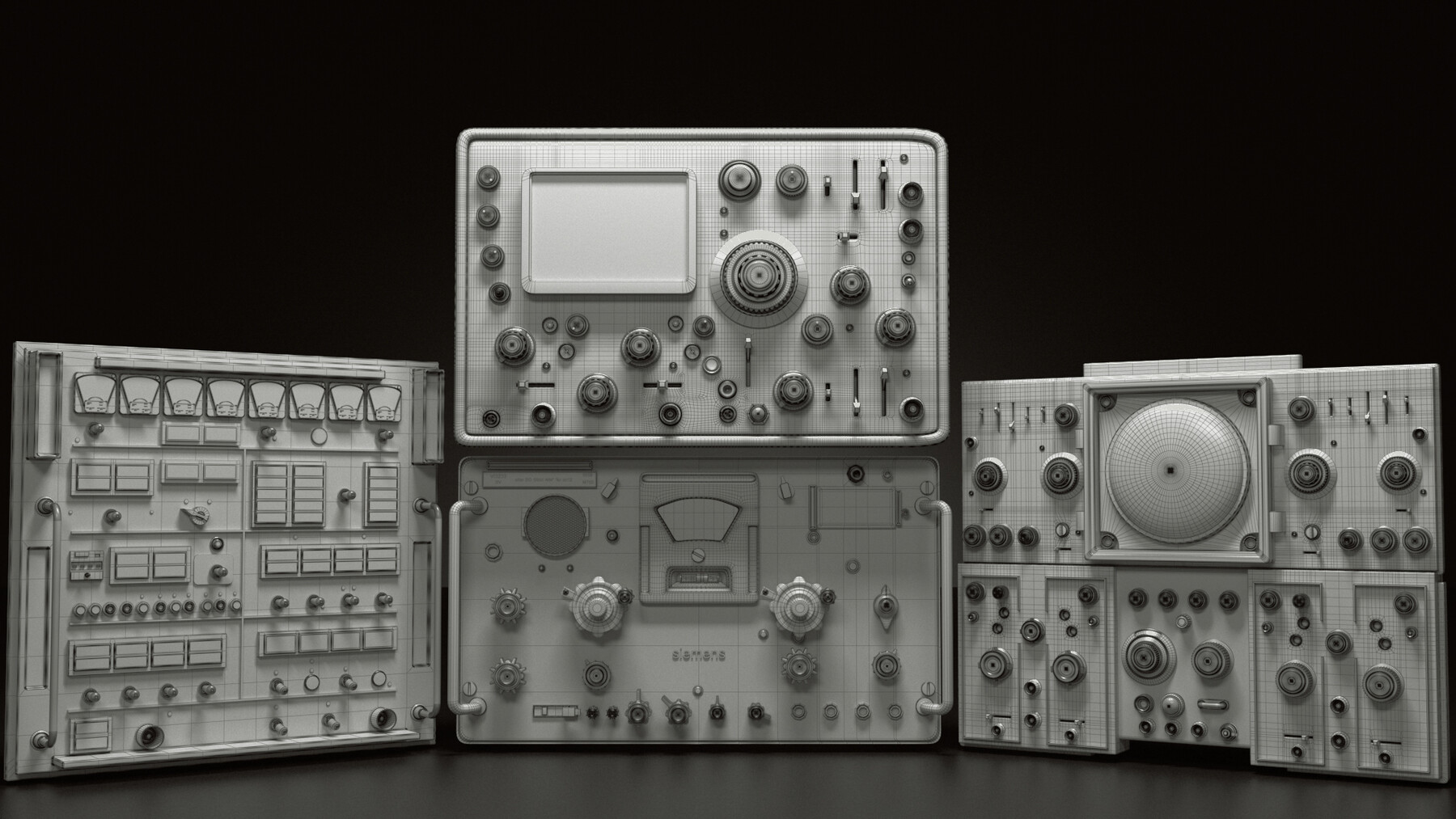 ArtStation - Control panel pack 1 - control panel 3D MODEL | Resources