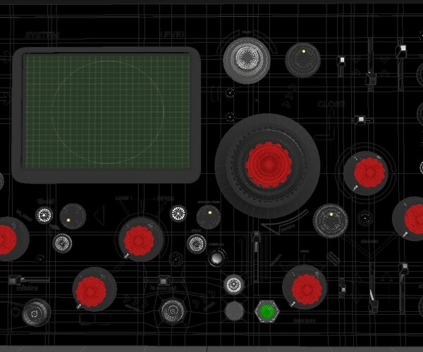 ArtStation - Control panel pack 1 - control panel 3D MODEL | Resources