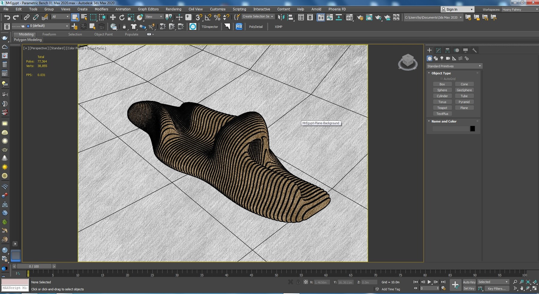 ArtStation - Parametric Bench 01 | Resources