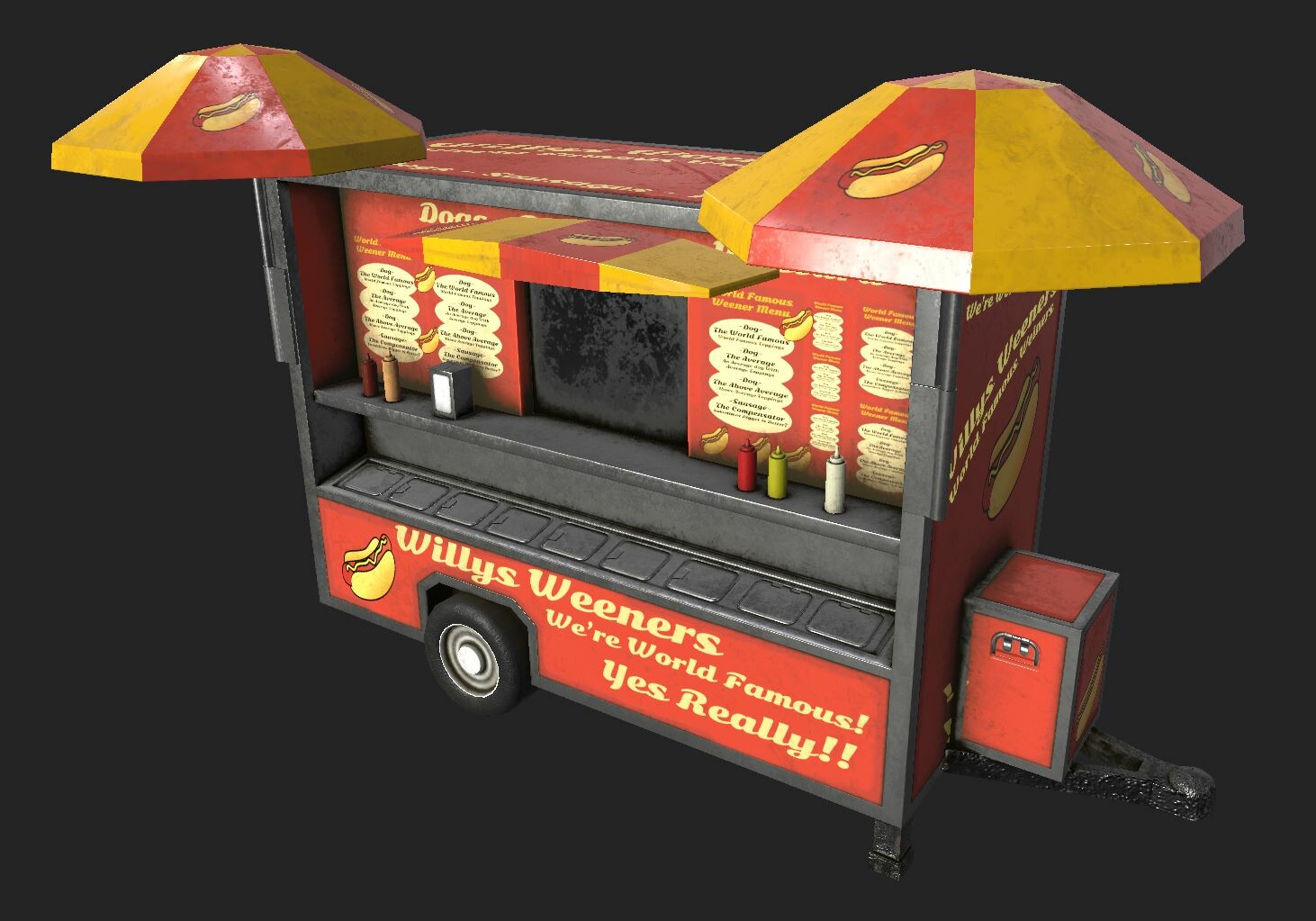 ArtStation - Funny Concession Stands | Game Assets