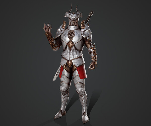 ArtStation - Horned Knight - Game Ready | Game Assets