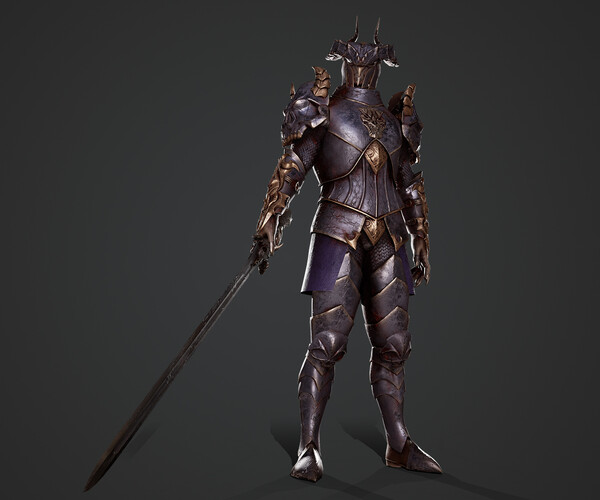 ArtStation - Horned Knight - Game Ready | Game Assets