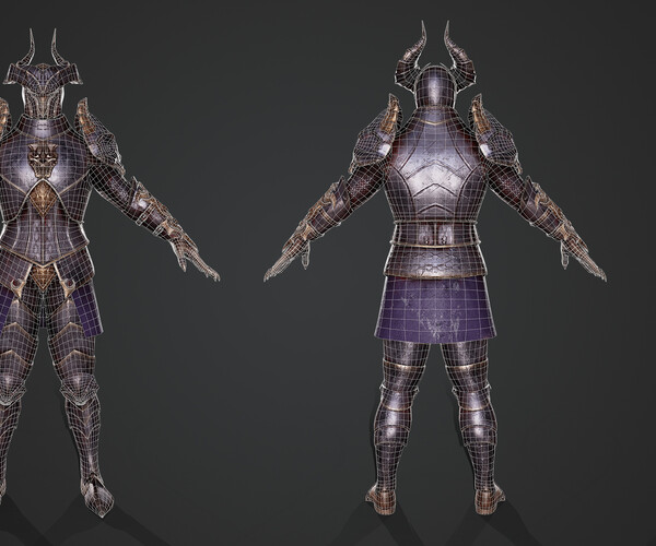 ArtStation - Horned Knight - Game Ready | Game Assets
