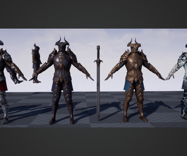 ArtStation - Horned Knight - Game Ready | Game Assets
