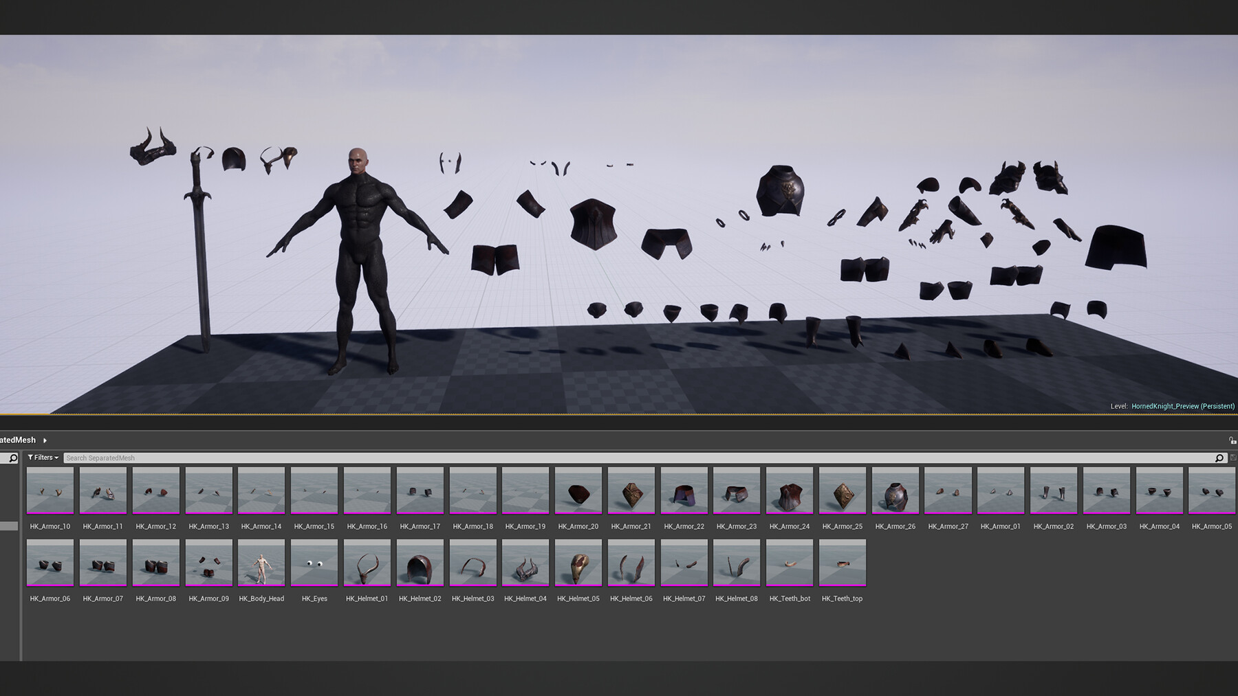 ArtStation - Horned Knight - Game Ready | Game Assets