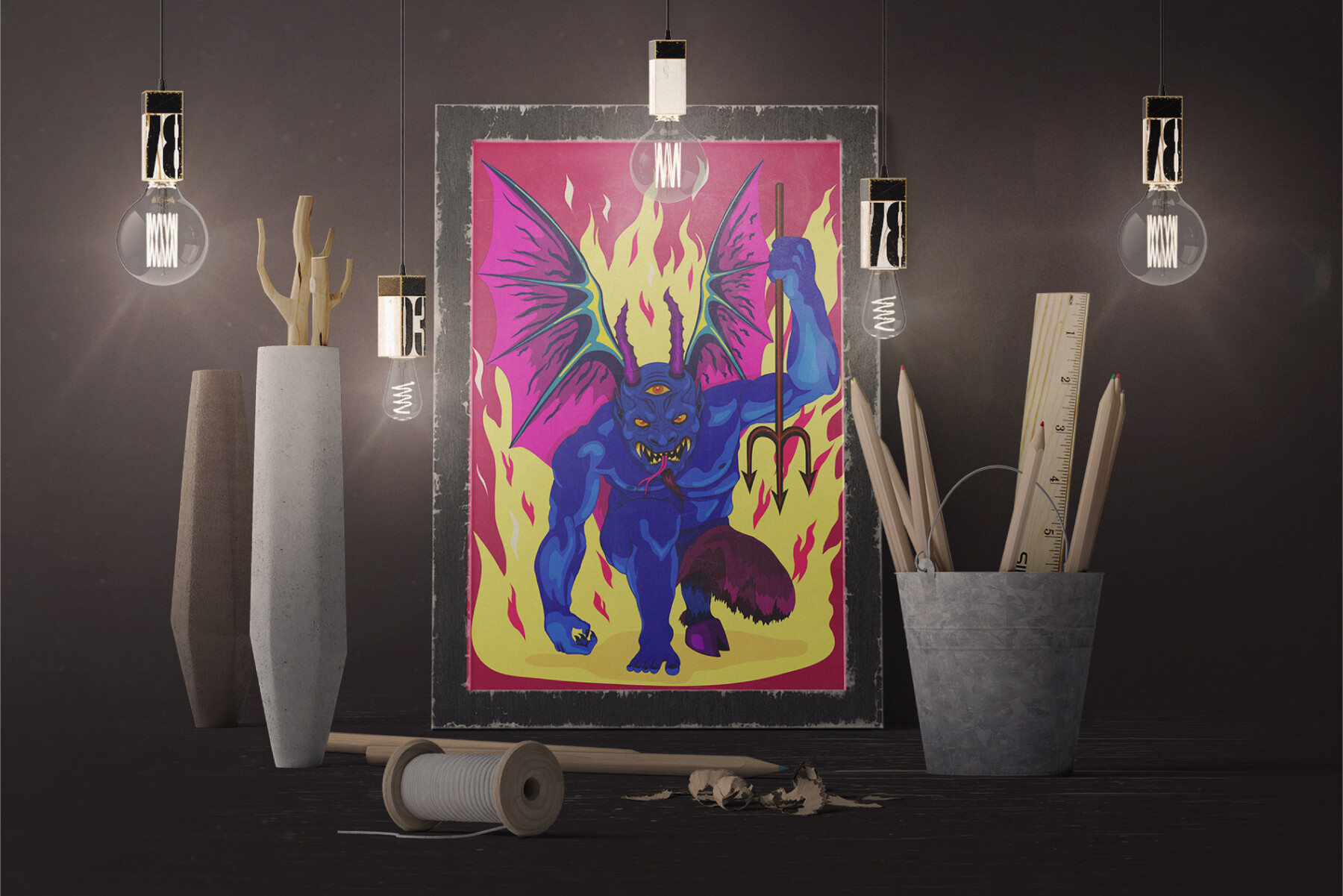 ArtStation - Vintage Cartoon Devil. | Artworks