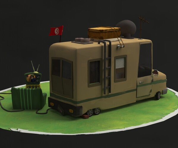 ArtStation - camping car | Game Assets