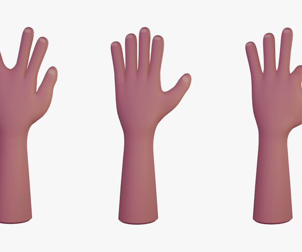 ArtStation - cartoon hand rigged | Resources