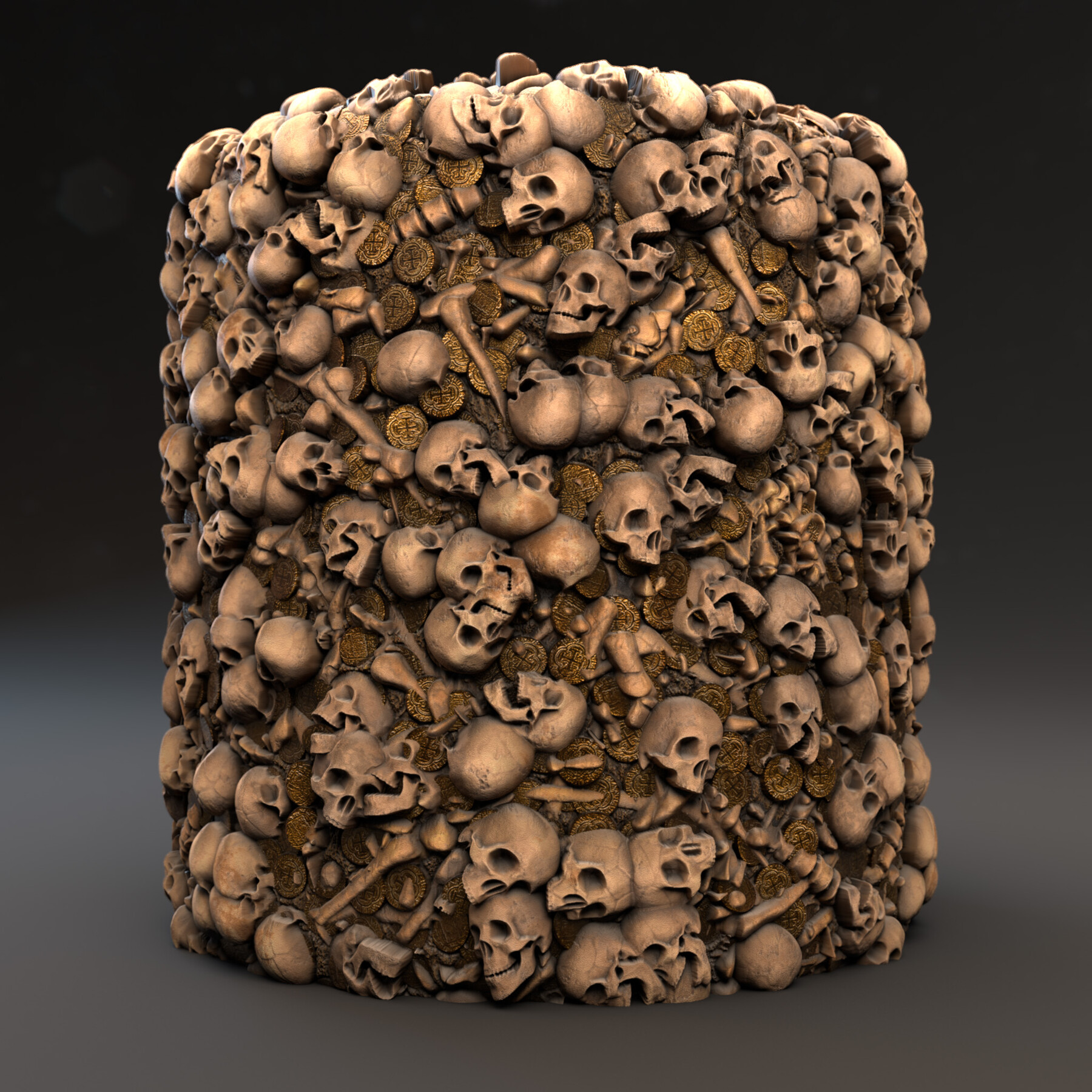 ArtStation - Skeleton Pile Material | Game Assets