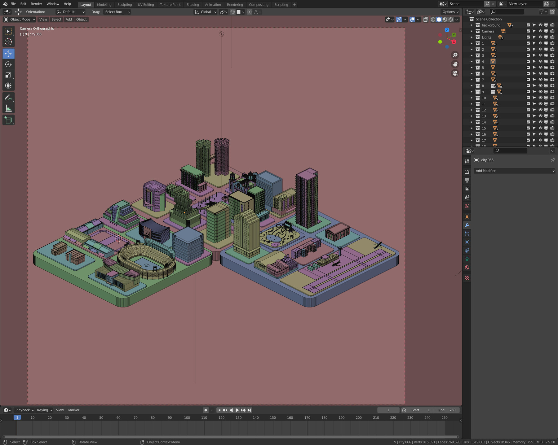 ArtStation - Low-poly isometric city | Game Assets